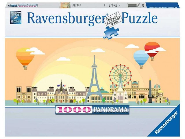 Puzle 1000 delova Panorama Pariz Ravensburger