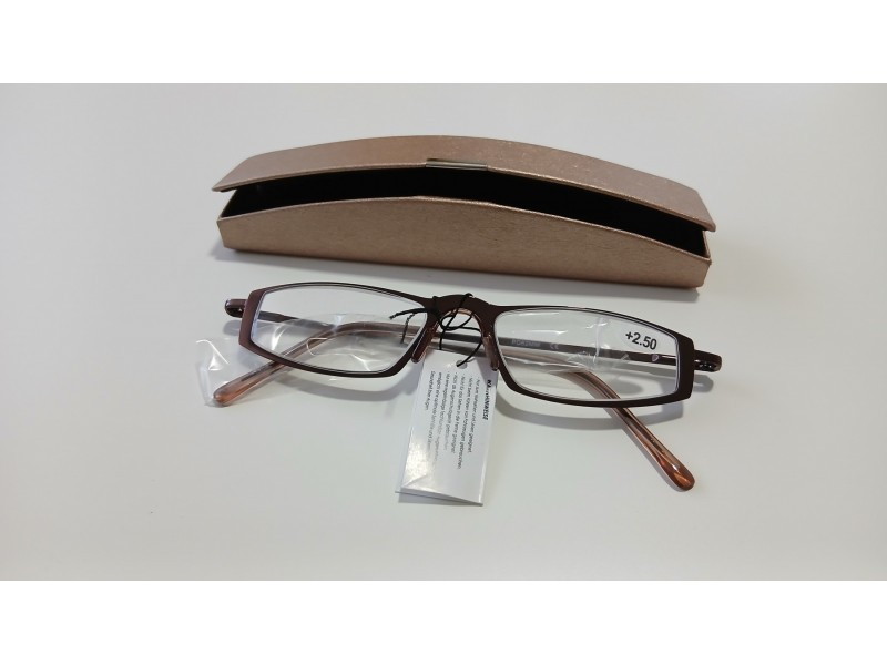 Dioptrijske Naočare +2,50 novo Braon Trisa Accessoires