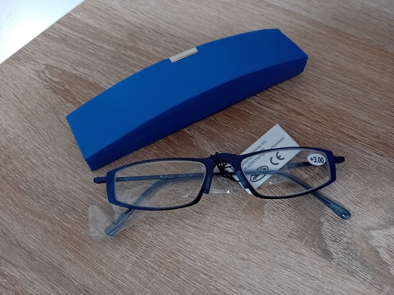 Dioptrijske Naočare +3,00 novo Plave Trisa Accessoires