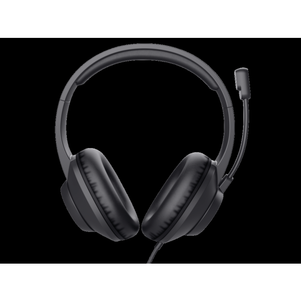 Slušalice TRUST AYDA MAX USB HEADSET/USB-C, USB-A/crna