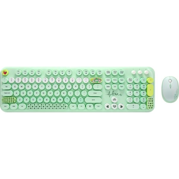 TASTATURA I MIŠ BEŽIČNI SET LOVELY MIX 2 BOJE OP25157