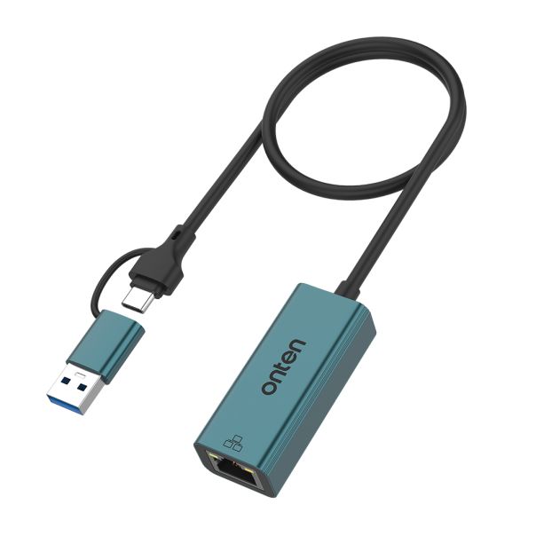ONTEN Adapter USB na Ethernet RJ45 ženski 100Mbps 12cm OTN-UE106