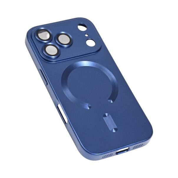 Maska za iPhone 17 Pro 6.3 tamno plava Magsafe Chrome