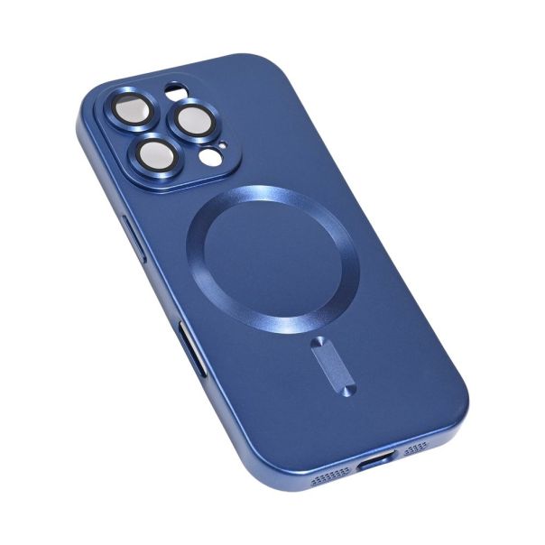 Maska za iPhone 16 Pro 6.3 tamno plava Magsafe Chrome