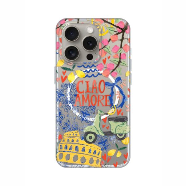 Maska za iPhone 15 Pro 6.1 Ciao Amore Print Magsafe