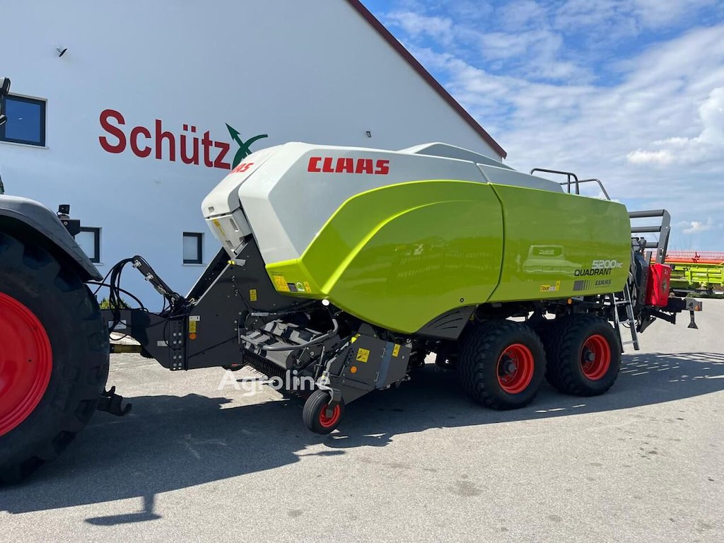 Claas Quadrant 5200 RC mit Stapelwagen Quadro Pac V, TOP balirka za okrugle bale