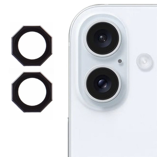 Zaštita kamere AR+AF za iPhone 16/ 16 Plus crna
