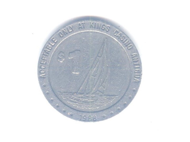 Token casino Antique 1 dollar 1988