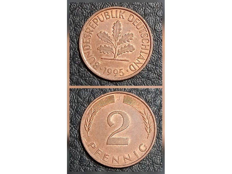 2 Pfennig 1995 J – Nemačka