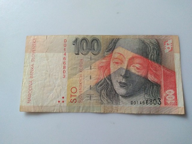 100 kruna Slovačka 1993.