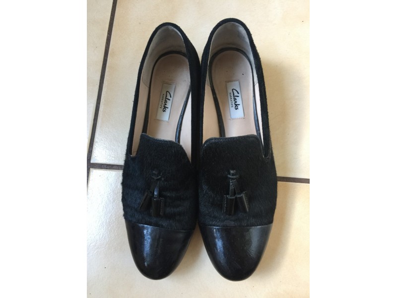 CLARKS ženske cipele 40 PRIRODNA KOŽA , MALO NOŠENE