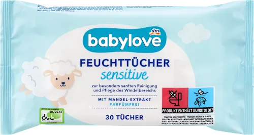 babylove
sensitive vlažne maramice za bebe sa ekstraktom badema, 30 kom