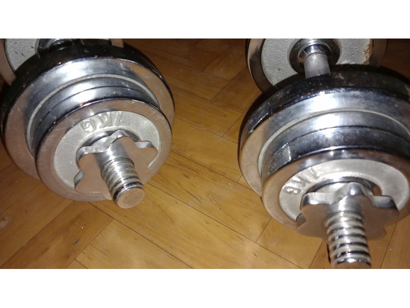 Dve podesive bučice po 10 kg