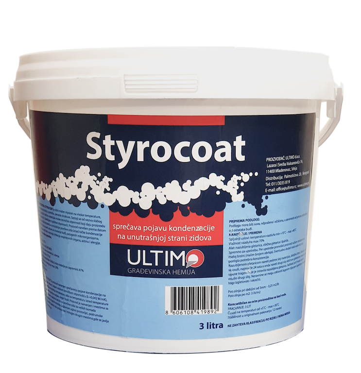 Ultimo Styrocoat Sprečava Pojavu Kondezacije
