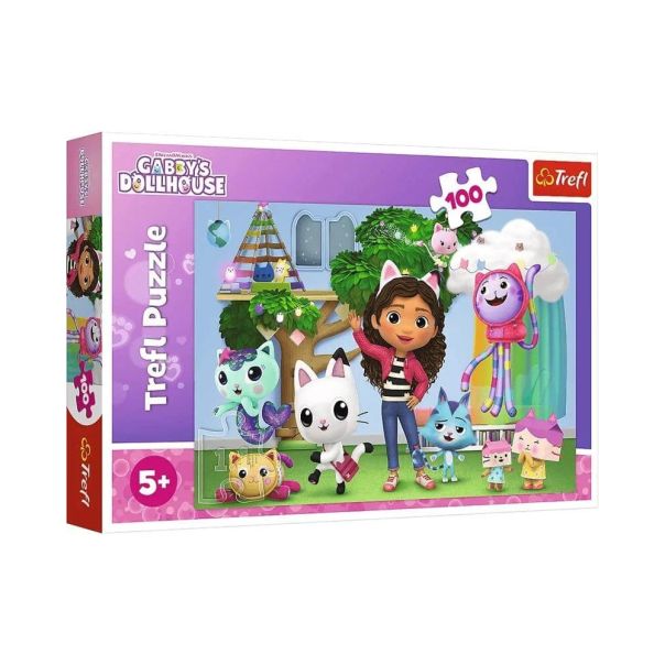 Puzzle 100 gabby's dollhouse