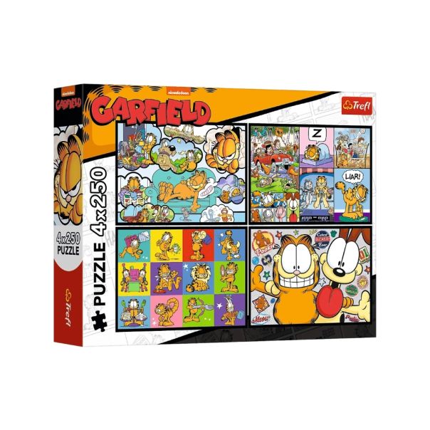 Puzzle 4*250 garfild