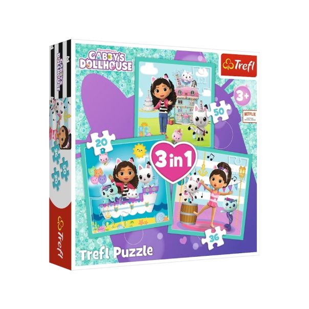PUZZLE 3u1 gabby dollhouse