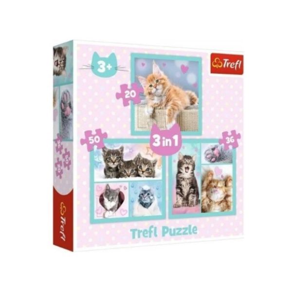 Puzzle 3u1 mačke