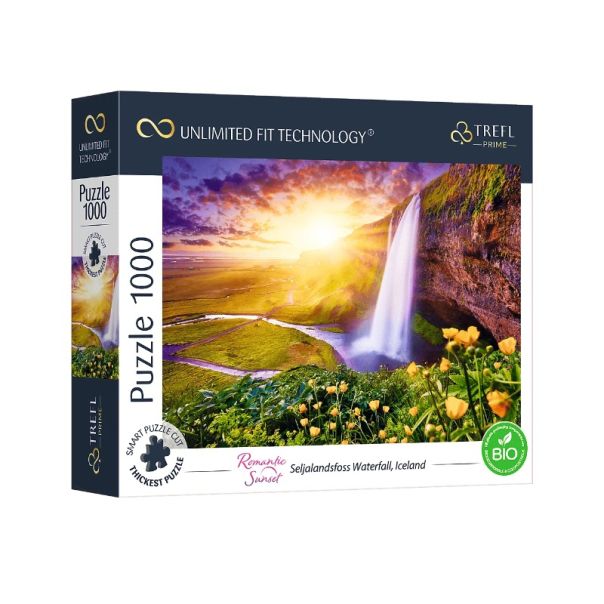 Prime puzzle 1000 waterfall, iceland