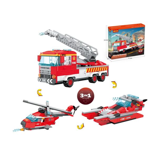 Kocke vatrogasci 3u1