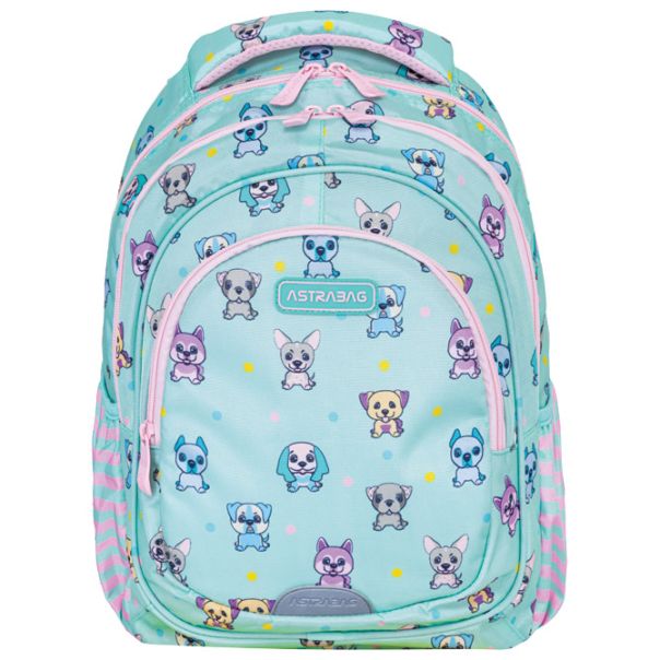 ASTRABAG Ranac đački anatomski 3zipa AB330 Puppie's World 502024002 tirkizni