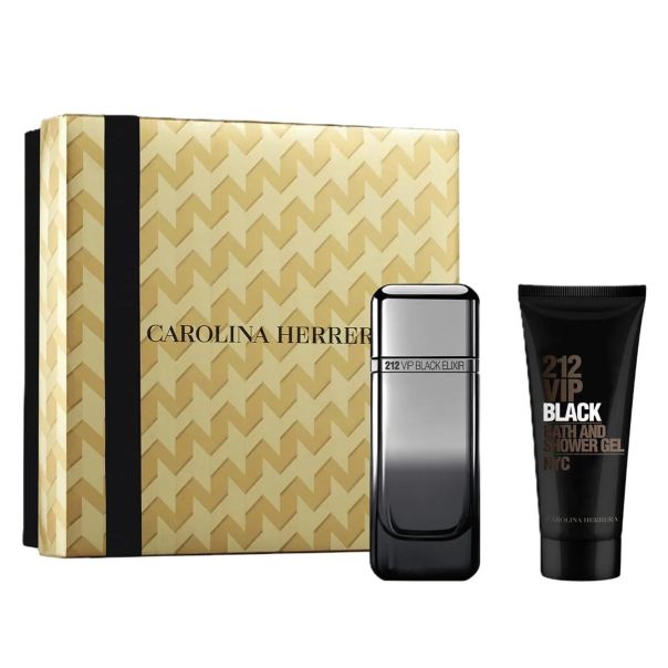 Carolina Herrera 212 Vip Black Elixir Set EDP 100ml + Shower Gel 100ml