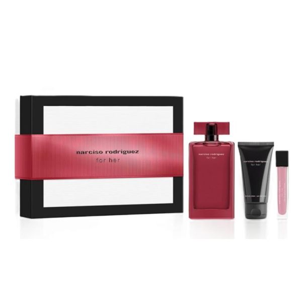 Narciso Rodriguez For Her Intense Set EDP 100ml + Body Lotion 100ml + EDP 10ml