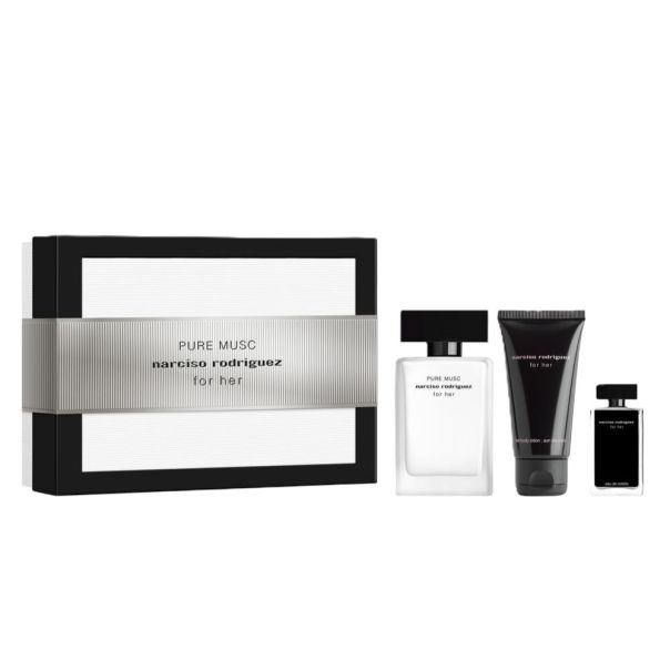 Narciso Rodriguez For Her Pure Musc Set EDP 50ml + Body Lotion 50ml + Shower Gel 50ml