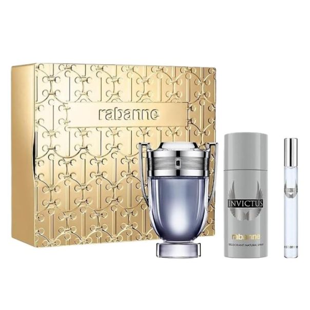 Paco Rabanne Invictus Set EDT 100ml + Deodorant 150ml + EDT 10ml