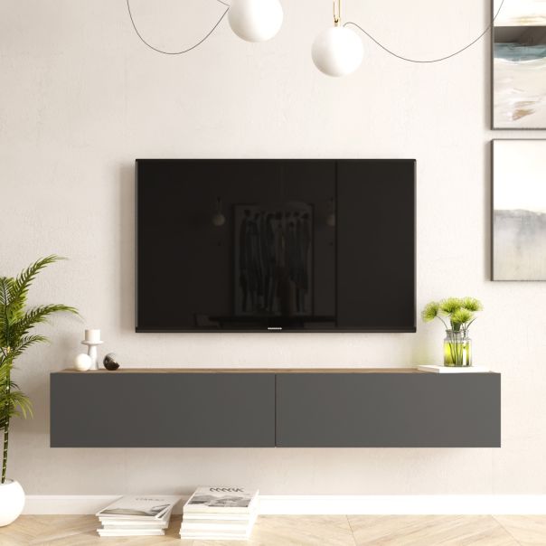 HANAH HOME TV komoda Fr11-A, siva/braon