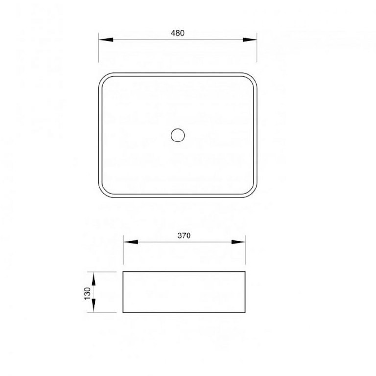 LAVABO 48X37X12 MINOTTI