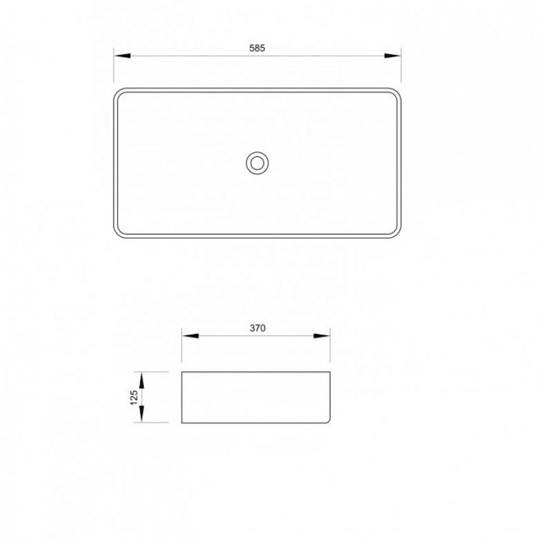 LAVABO 585X370X125 MINOTTI