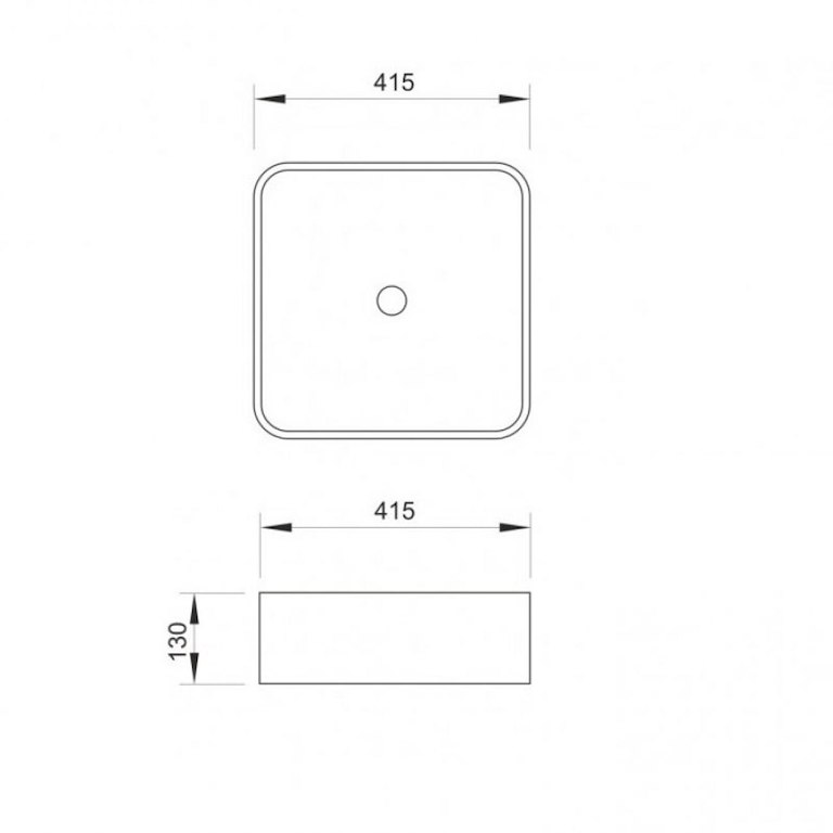 LAVABO 415X415X135 MINOTTI