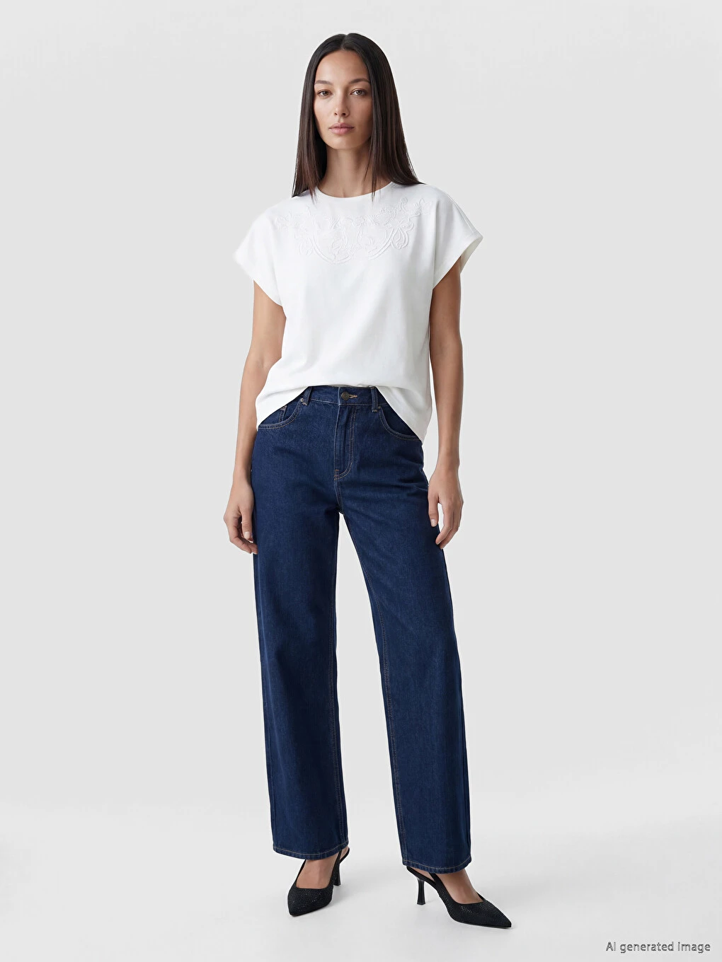 LCW EVERYDAY Bluza Sa Okruglim Izrezom I Vezom