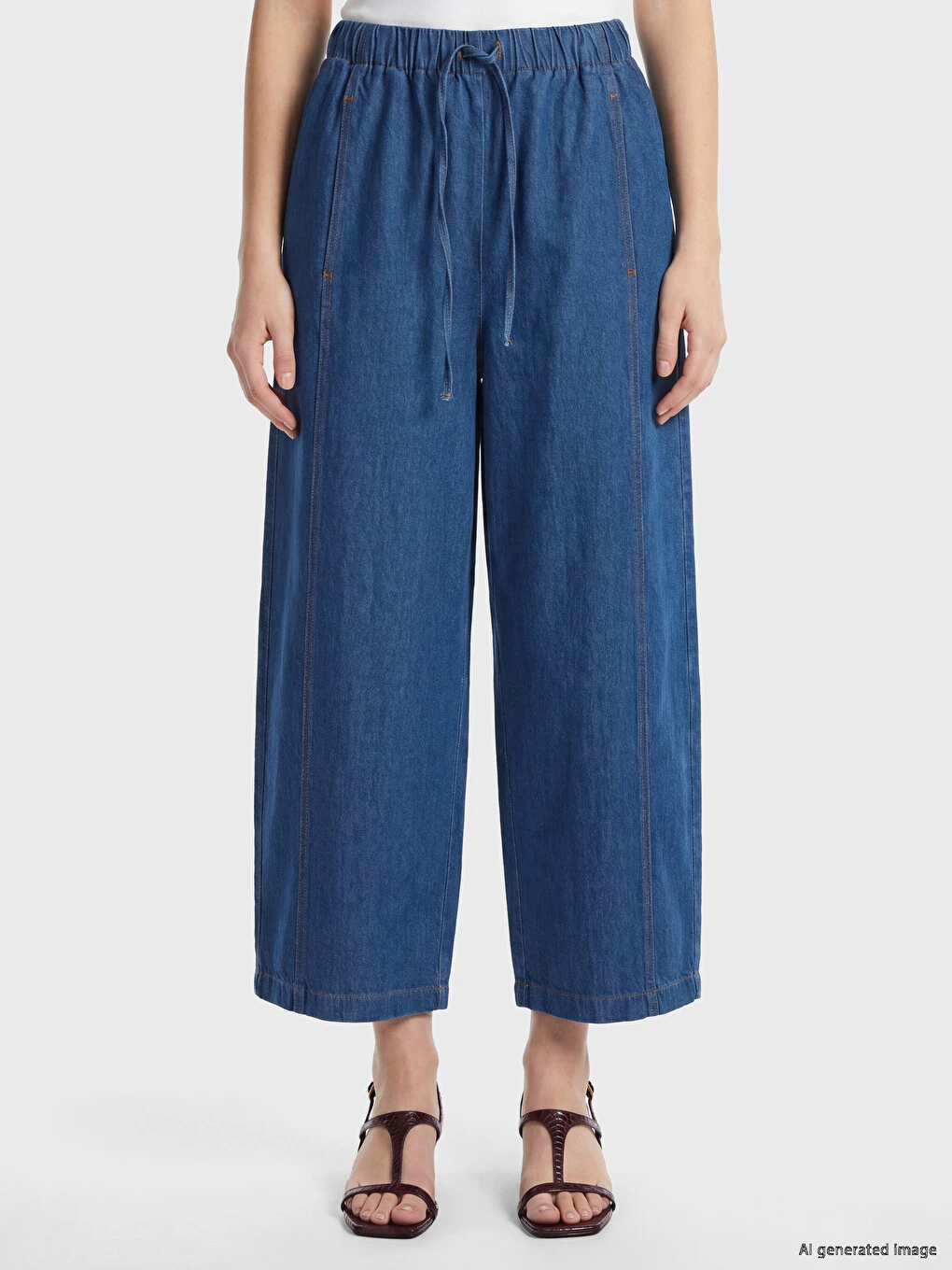 LCW Jeans Ženske Farmerke Sa Elastičnim Strukom, Barrel Kroj