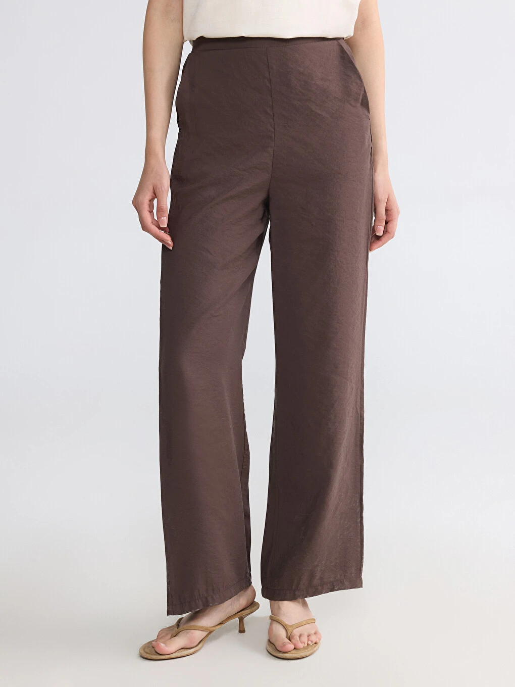 LCW Modest Ženske Pantalone Od Modal Mešavine Sa Elastičnim Strukom