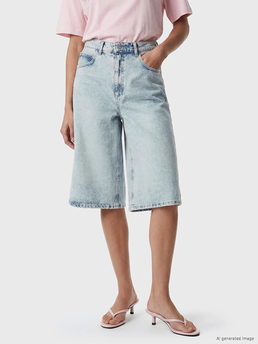 LCW Jeans Ženski Teksas Šorts Bermuda Kroja