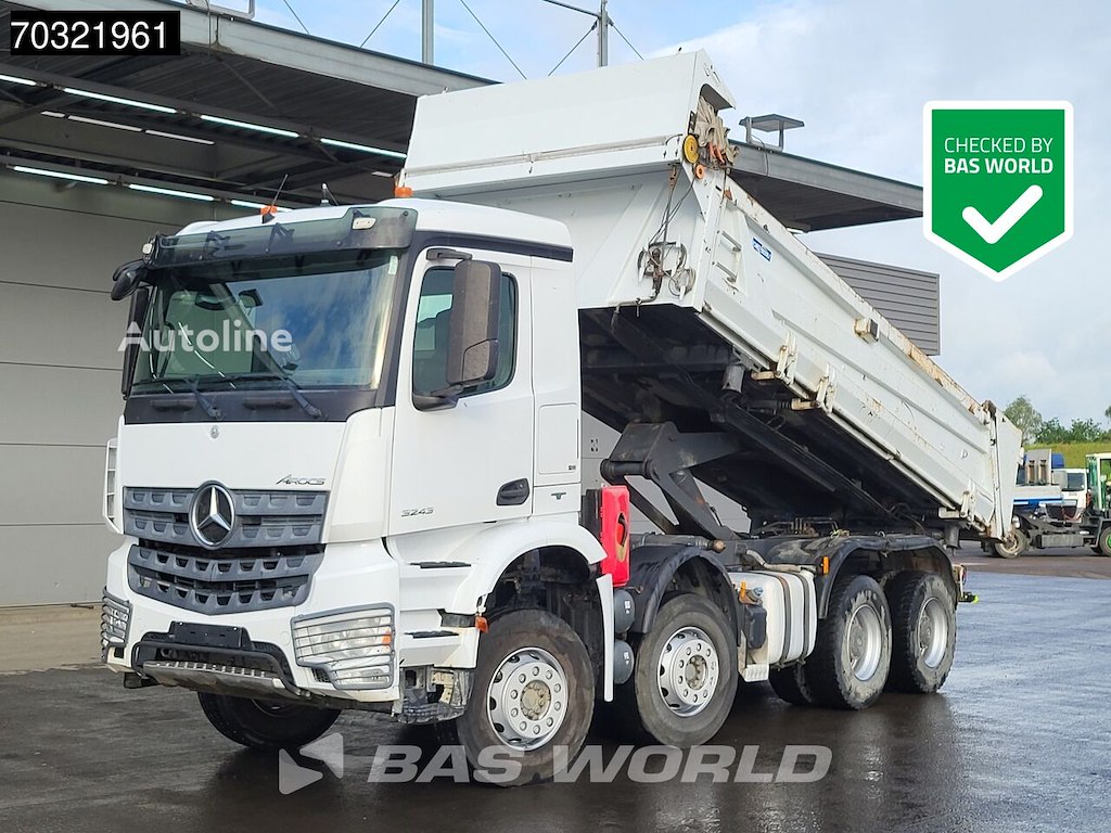 Mercedes-Benz Arocs 3243 8X4 11m3 2-way tipper steelsuspension Big-Axle Automa kiper