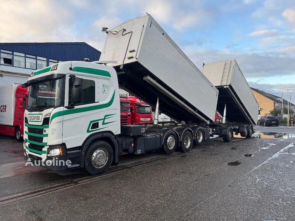 Scania R500 NGS 8X2 EURO 6 + NBS HANGER KIPPER kiper + prikolica kiper