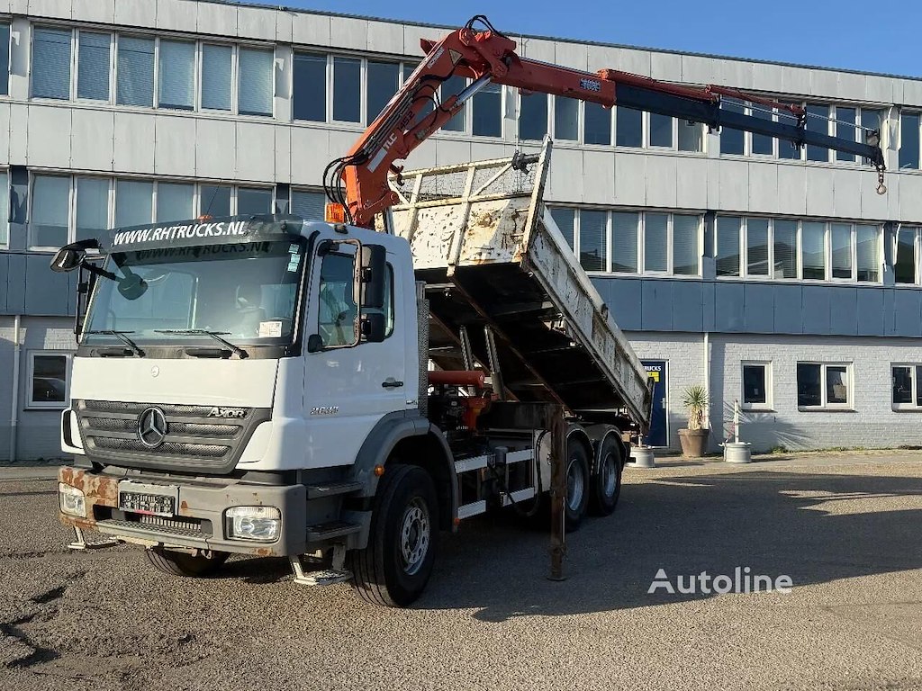 Mercedes-Benz Axor 2633 6X4 FULL STEEL TEREX 145.2 + WAF KIPPER kiper