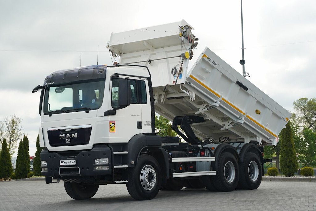 MAN TGS 33.360 / 6x4 / WYWROTKA / HYDROBURTA / MEILLER KIPPER / BORD kiper