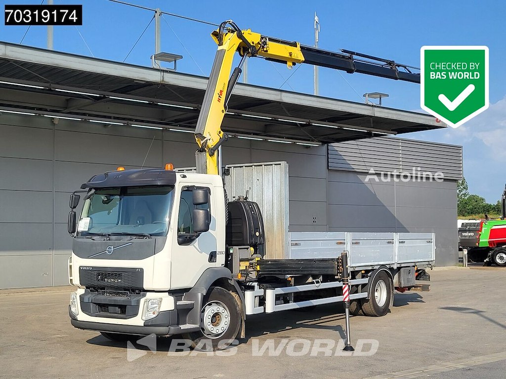 Volvo FL 280 4X2 Hyva HC153X E3 Crane Kran Automatic Euro 6 kamion s ravnom platformom