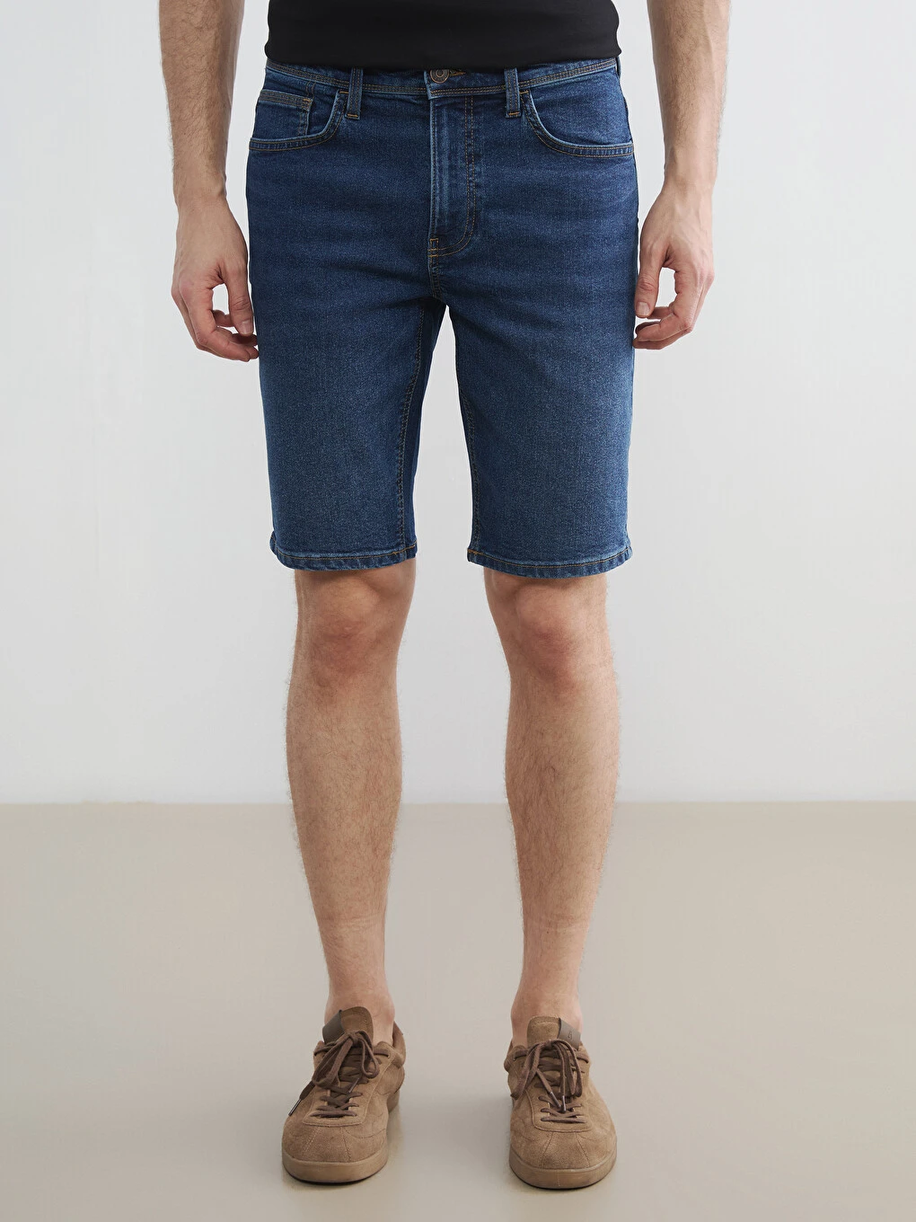LCW Jeans Muški Teksas Šorts Super Uskog Kroja