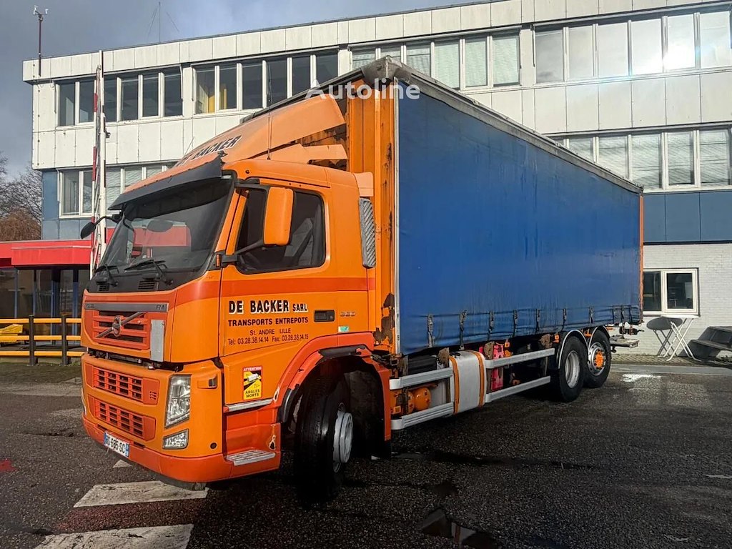 Volvo FM 330 6X2 DHOLLANDIA 2000 KG LAST STEERING AXLE CURTAINS kamion sa klizna zavesa cerada