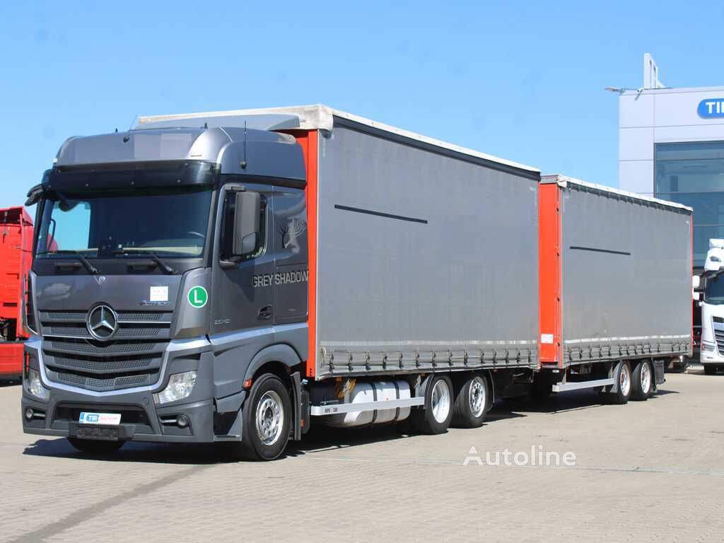 Mercedes-Benz Actros 2542 kamion sa klizna zavesa cerada + prikolica sa kliznom ceradom