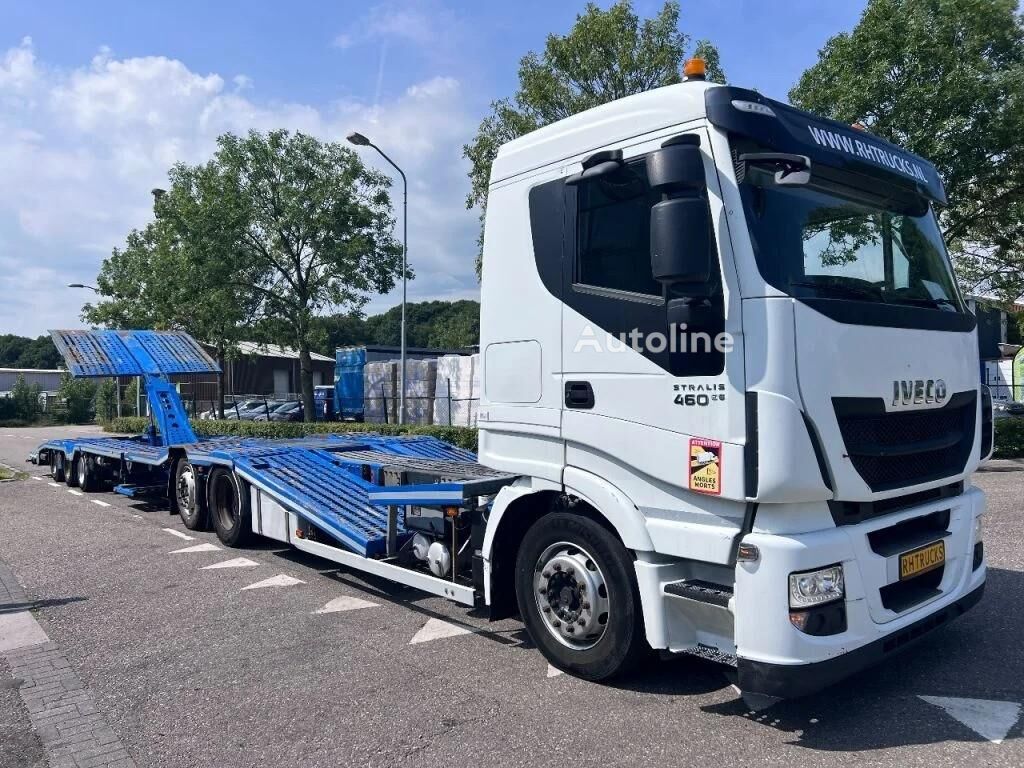 IVECO Stralis 460 6X2 EURO 6 + GS MEPPEL - TRUCK-TRANSPORTER autotransporter + prikolica autotransportera