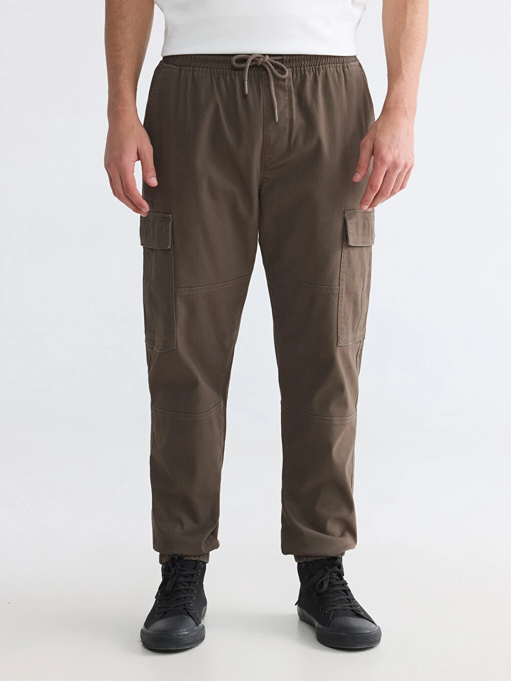XSIDE Cargo Pantalone Od Gabardina Regularnog Kroja Za Muškarce