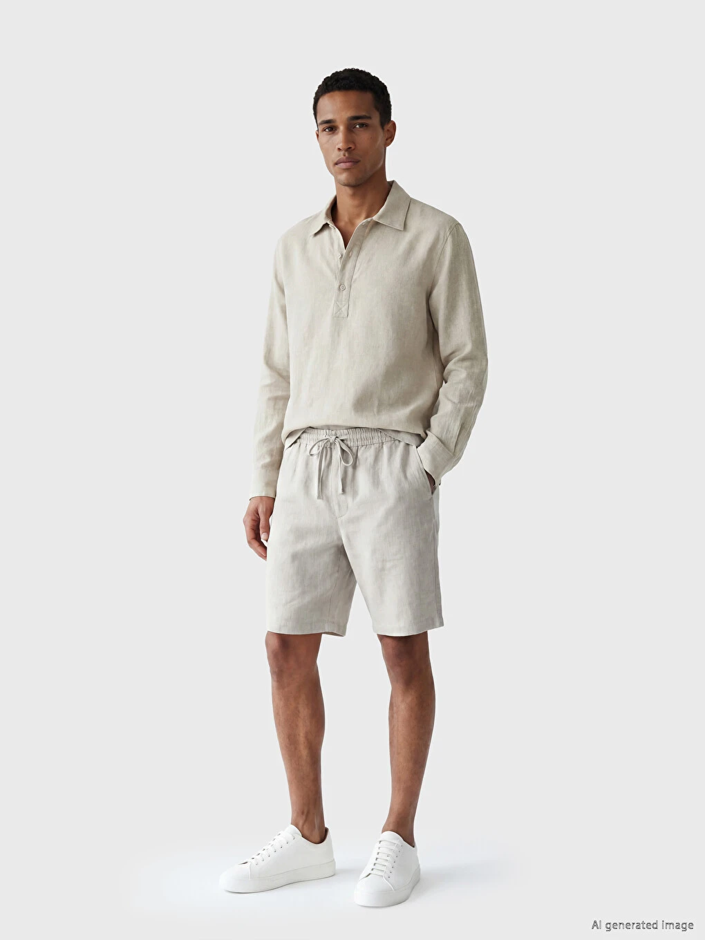 LCW Vision Regular Fit %100 Laneni Muški Šorts
