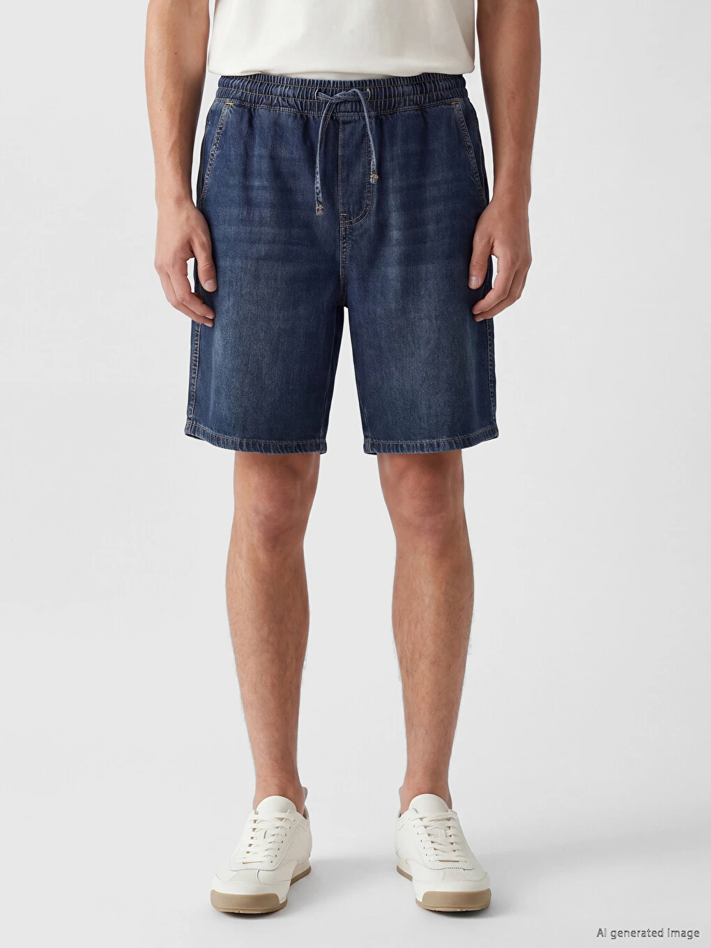 LCW Jeans Muški Teksas Šorts Širokog Kroja