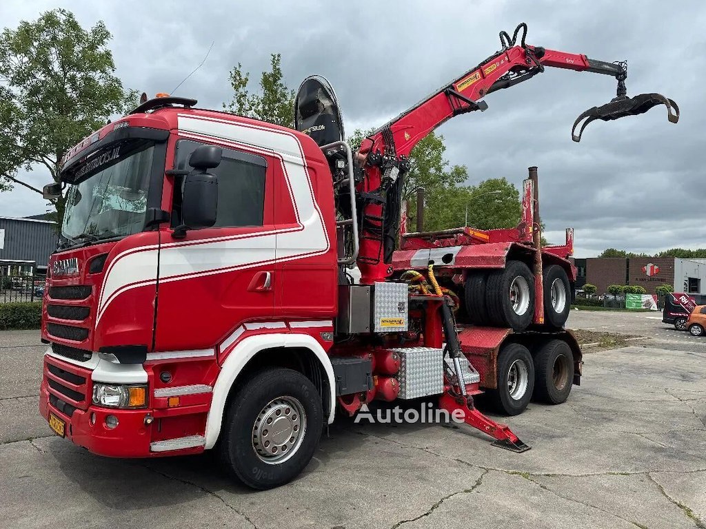 Scania R580 V8 6X4 EPSILON S270L88 2 AXLE HANGER kamion za prevoz drva